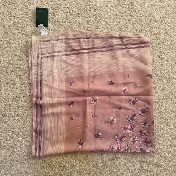 Laura Ashley | Accessories | Laura Ashley Light Purple Floral Sheer ...